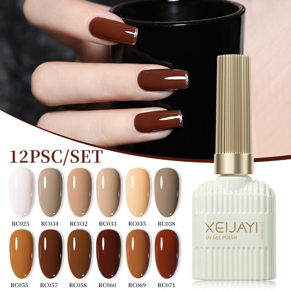 XEIJAYI Gel Polish Of 12 Colors Set Solid Color UV Gel Polish Nail Art – Imayhoo Nail